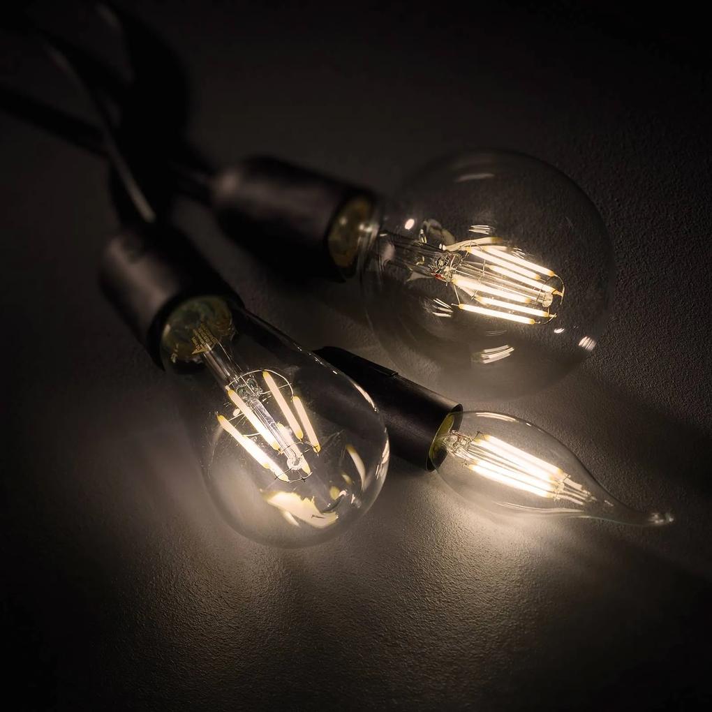 LED filament žárovka E27 8W stmívač, 2 700 K