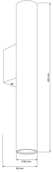 Nástěnné svítidlo LUNGOMARE 2xGU10/10W/230V chrom
