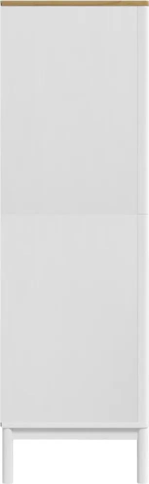 vidaXL Šatní skříň FLORO 77 x 53 x 171 cm masivní borovice [374006] Barva: Bílá