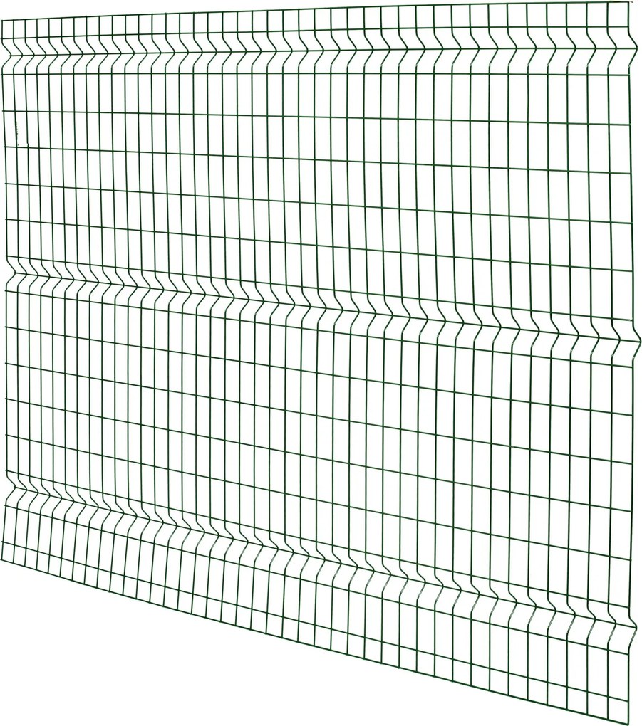 Jednoduché svařované 3D plotové pletivo zelená 150 x 200 cm