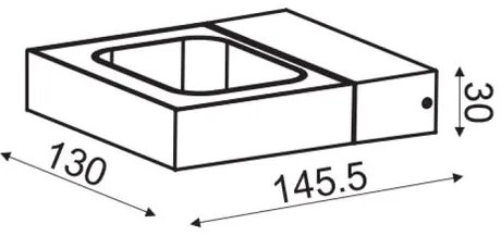 ACA Lighting LED nástěnné dekorativní svítidlo CYCLOP 6W/230V/3000K/540Lm/360°/IP20, šedá