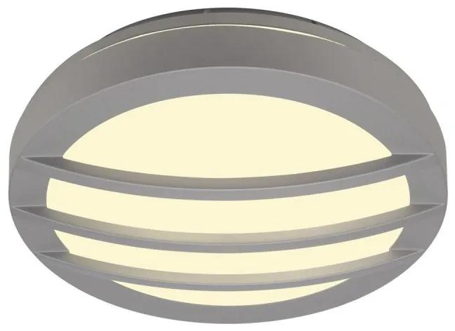 Venkovní svítidlo DRAGAN mřížka kruhová stříbrnošedá 230V G24-d3 - BIG WHITE