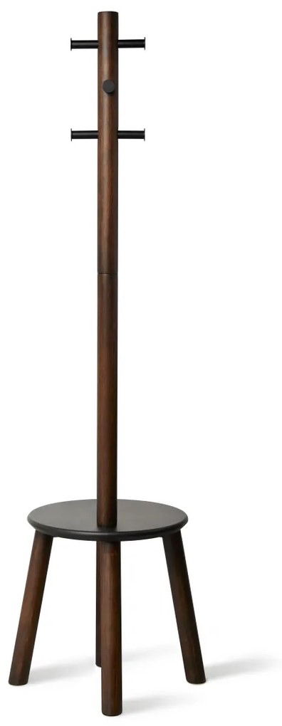 Umbra Pillar Stool tmavě hnědý