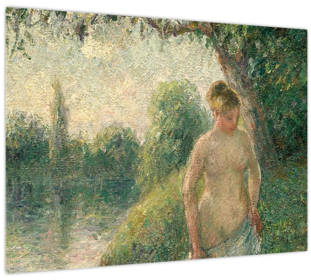 Obraz - Camille Pissarro, The Bather, reprodukce (70x50 cm)