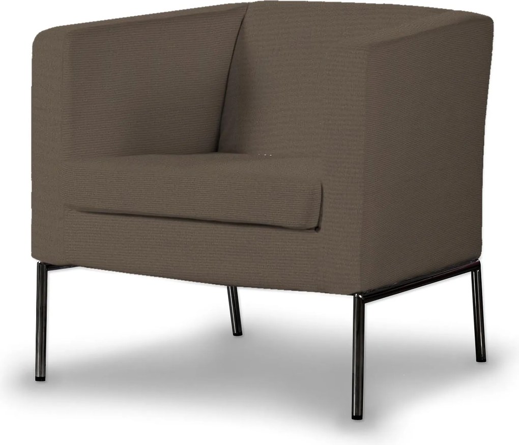 Potah na křeslo IKEA Klappsta barva hnědá látka pletený vzor