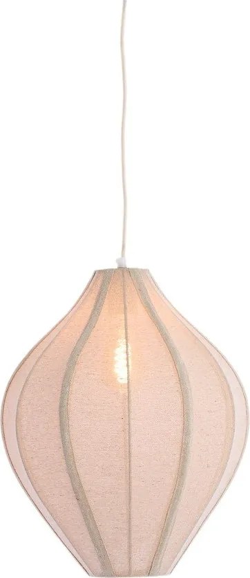 Závěsné svítidlo v přírodní barvě s textilním stínidlem Pasto – Light & Living