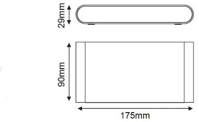 ACA Lighting Zahradní nástěnné LED svítidlo MAIDA 11W/230V/3000K/570Lm/60°/IP54, tmavě šedé