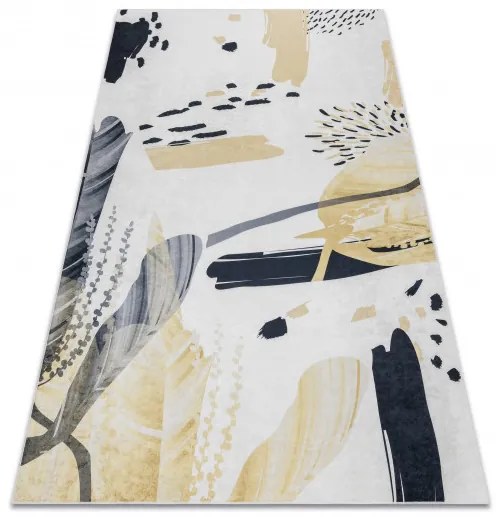 Dywany Łuszczów, Kusový koberec ANDRE Abstraction 1097, 80x150, béžová, chodba / předsíň