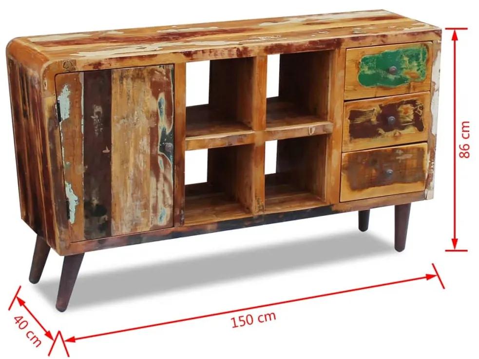 vidaXL Příborník masivní recyklované dřevo 150 x 40 x 86 cm