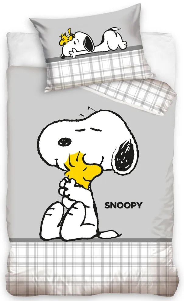 Carbotex Povlečení do postýlky Snoopy Nejlepší Kamarádi 100x135 + 40x60
