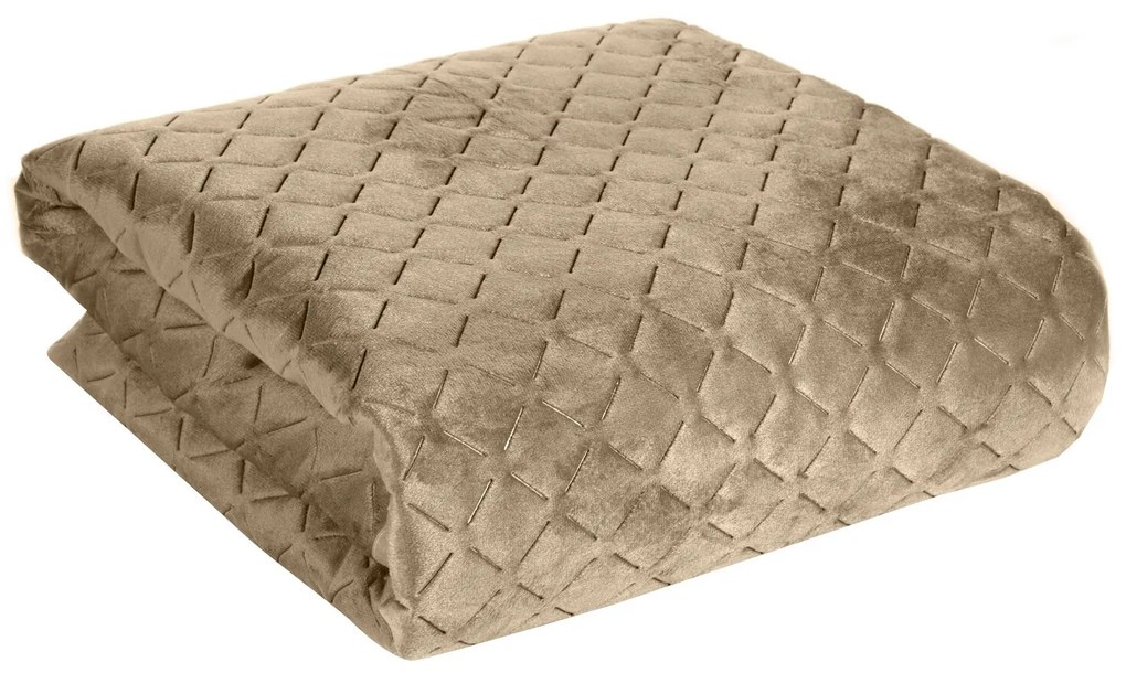 PŘEHOZ NA POSTEL DIMON 220X240 CM BÉŽOVÝ