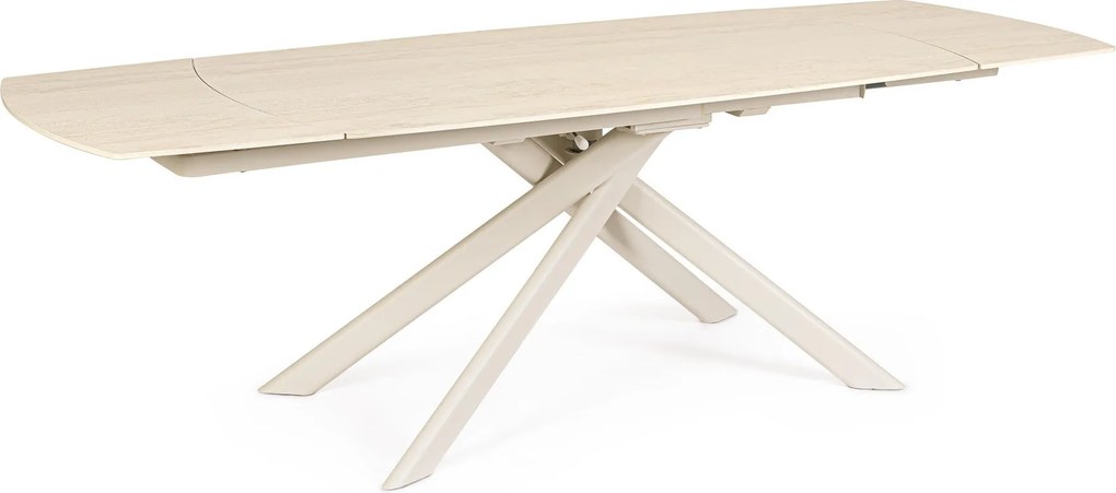 BIZZOTTO Béžový rozkládací jídelní stůl JOAKIM 160/240x90 cm 0731392