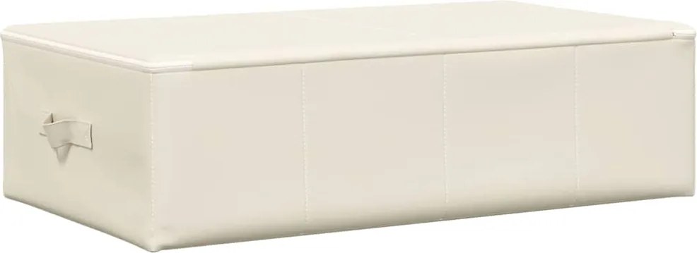 Úložný box textil 70 x 40 x 18 cm krémový 332907
