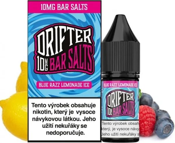 Liquid Drifter Bar Salts Blue Razz Lemonade Ice 10ml (10mg)