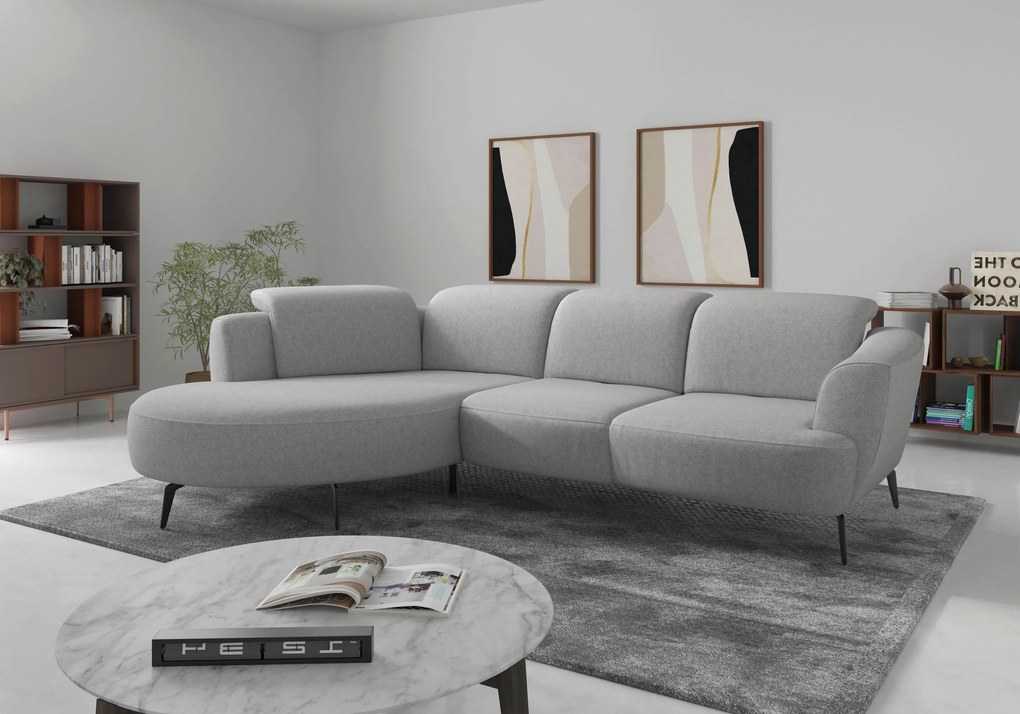 XXXLutz ROHOVÁ SEDAČKA, textil, světle šedá Sit & More - Sedací soupravy - 000144018508