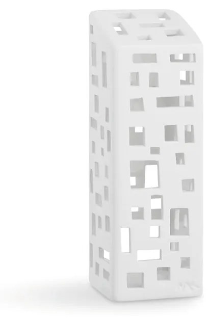 Bílý keramický svícen Kähler Design Urbania Lighthouse High Building