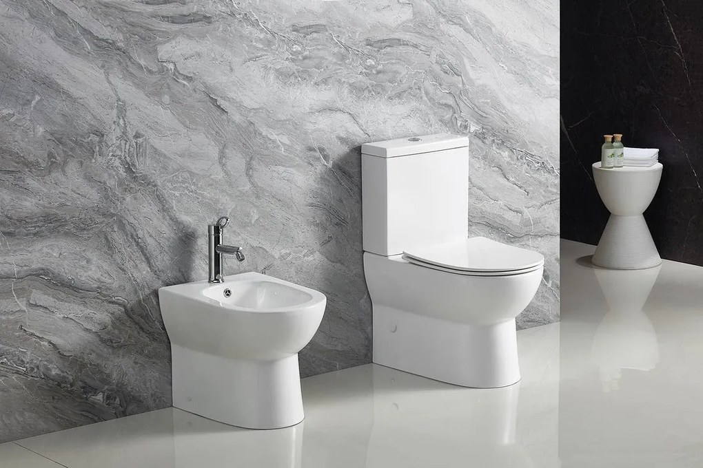 Aqualine JALTA WC kombi 37 x 78,5 x 63 cm Rimless spodní/zadní odpad bílá PB103RW