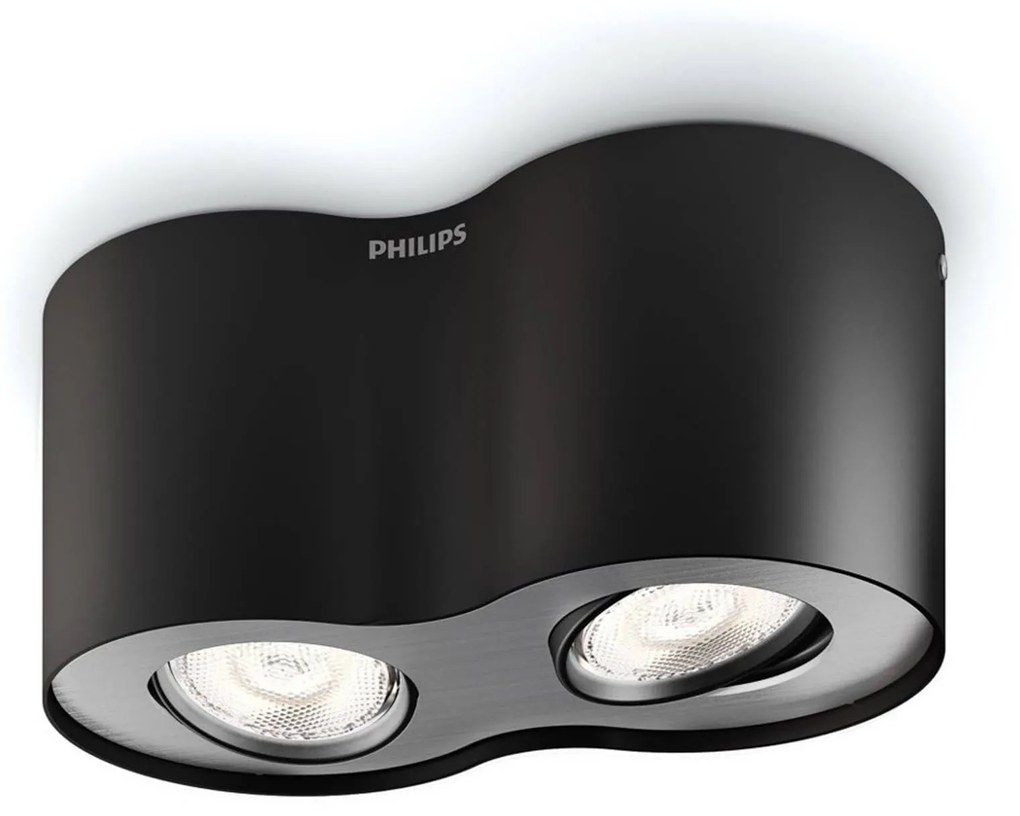 Philips Phase LED podsvícení černé 2žár.