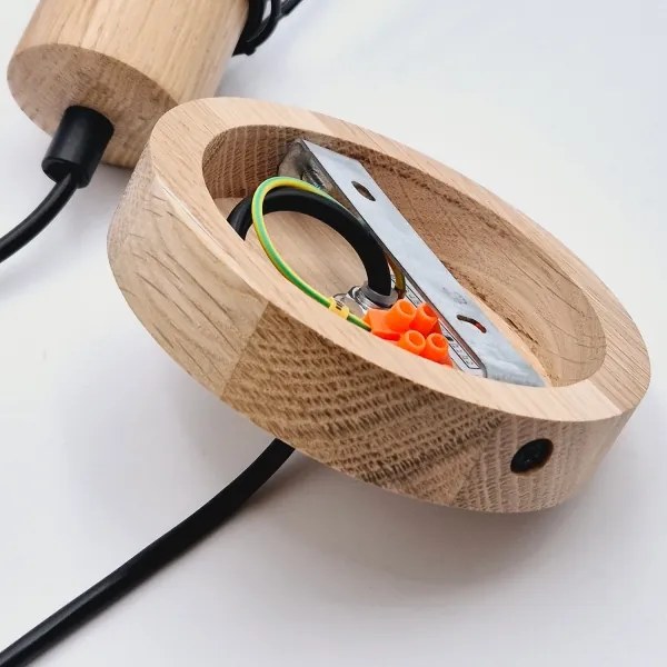Brilagi - Lustr na lanku WOODY BASKET 1xE27/60W/230V dub