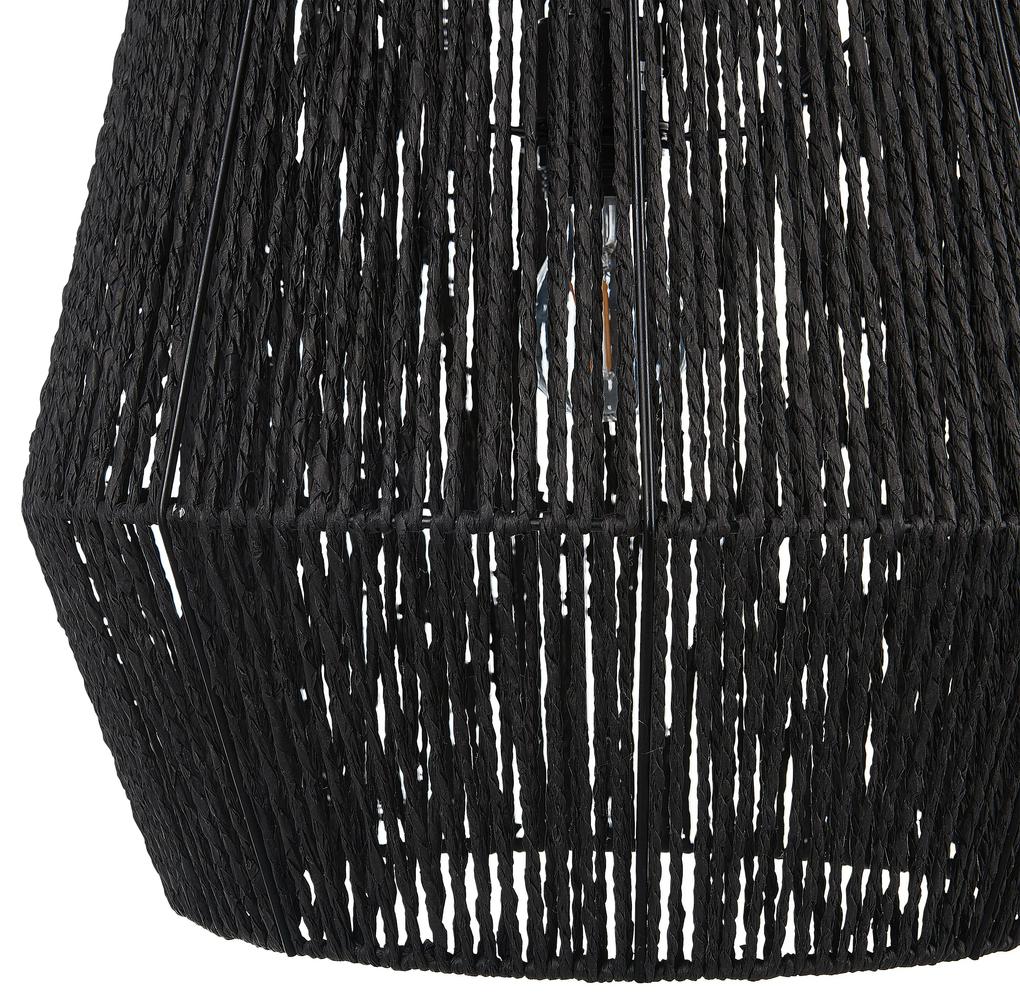 Závěsná lampa černá GWERU Beliani