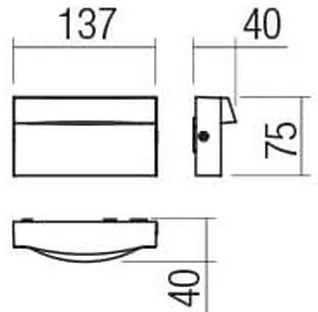Redo 90425 - LED Venkovní nástěnné svítidlo POLIFEMO LED/8W/230V IP65 bílá