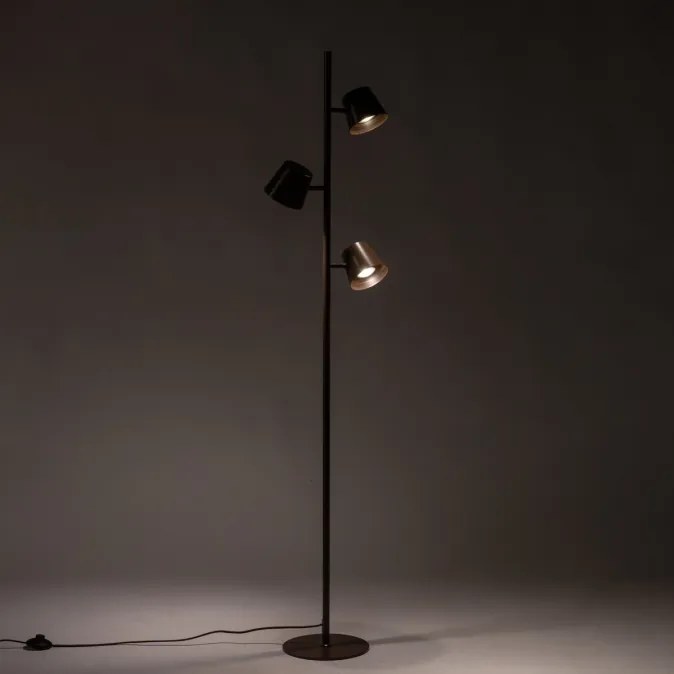 Stojací lampa Snap Fosca Brown Trio