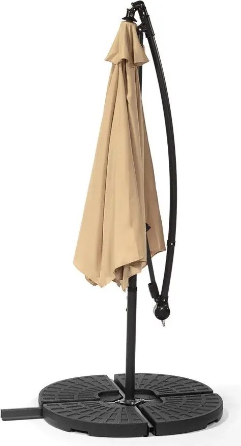 Černý podstavec na slunečník Bonami Essentials, ø 100 cm