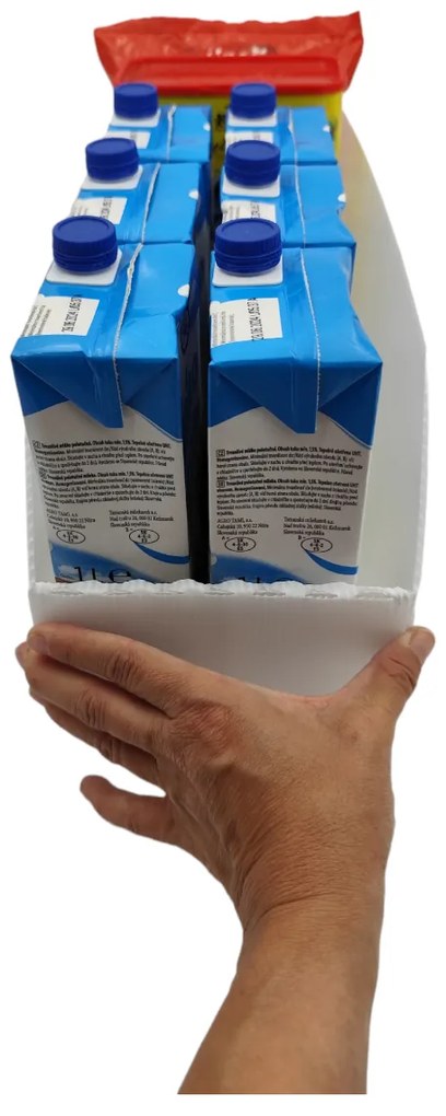 usporadejto.cz Úložný box, plastový 15x50x16cm - do spíže i do skříně KARTONPLAST - BÍLÝ