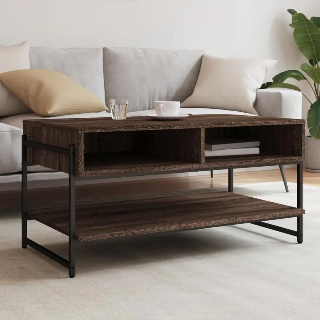 vidaXL Konferenční stolek 90 x 50 x 45 cm kompozitní dřevo [838970] Barva: Černá