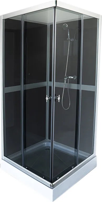 BPS-koupelny Sprchový box WSH309A GREY 80x80