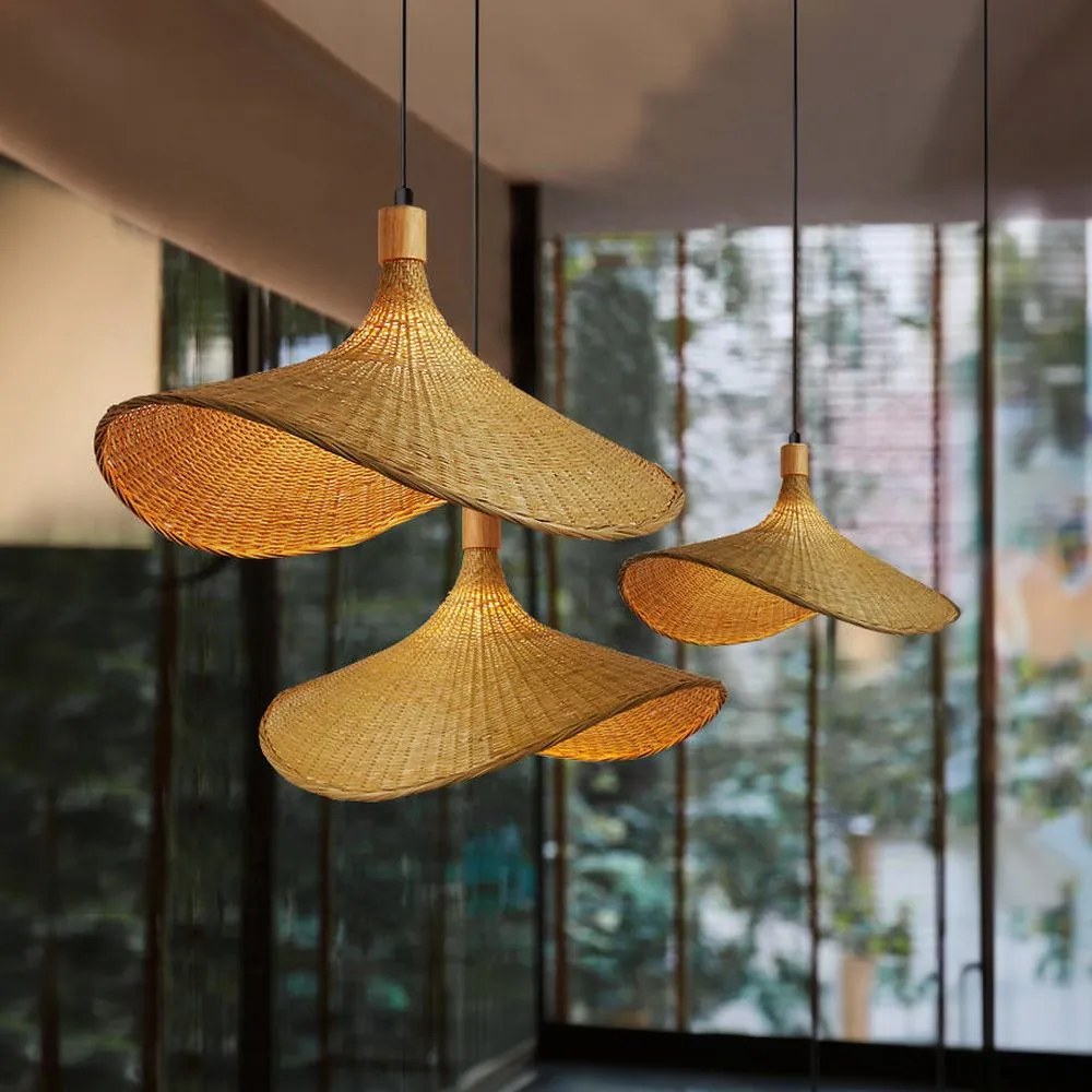Toolight BAMBUSOVÁ ZÁVĚSNÁ LAMPA APP1642-1CP 30cm