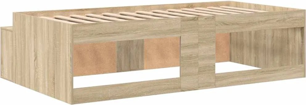 Rám postele se zásuvkou Sonoma dub 90 x 190 cm Kompozitní dřevo 3335207
