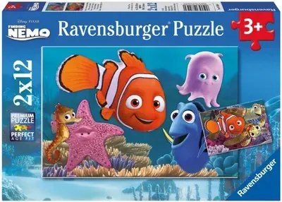 Ravensburger Puzzle Hledá se Nemo / 2x12 dílků / od 3 let