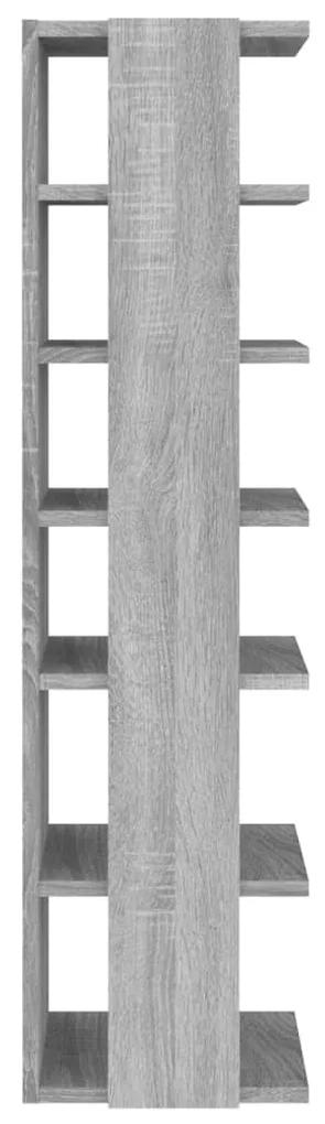 Botník šedý sonoma 27,5x27x102 cm kompozitní dřevo - Default Title