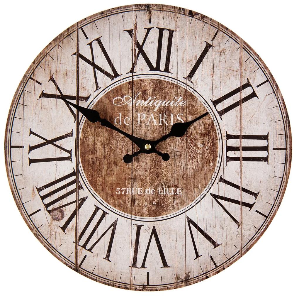 Nástěnné hodiny Antiquite de Paris - Ø 34*4 cm Clayre & Eef