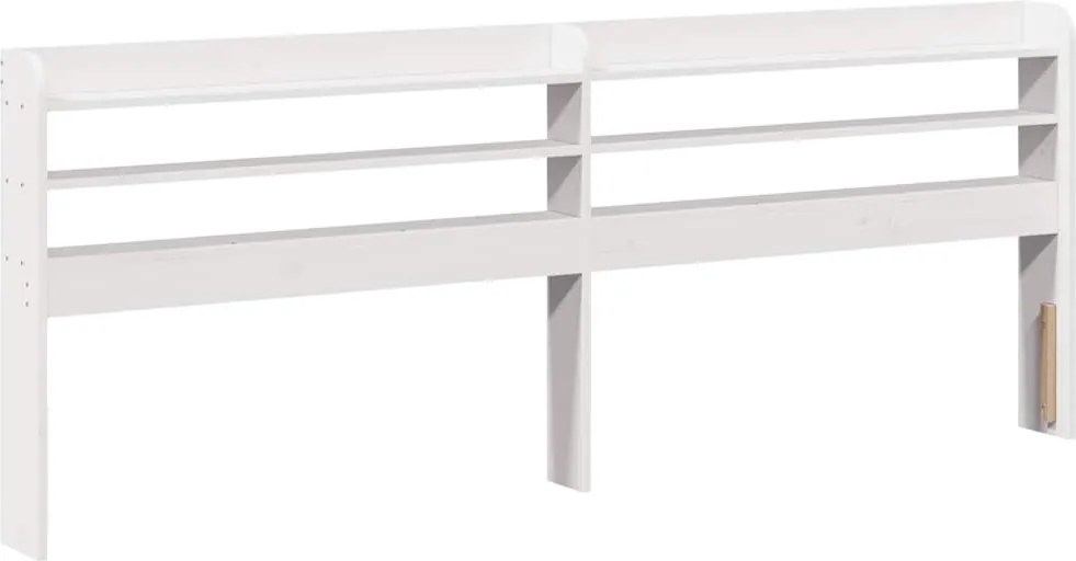 Rám postele s čelem bez matrace bílý 200x200 cm 3306862