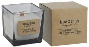 Nohelgarden Svíčka ve skle MUSK &amp; CITRUS vonná 170g