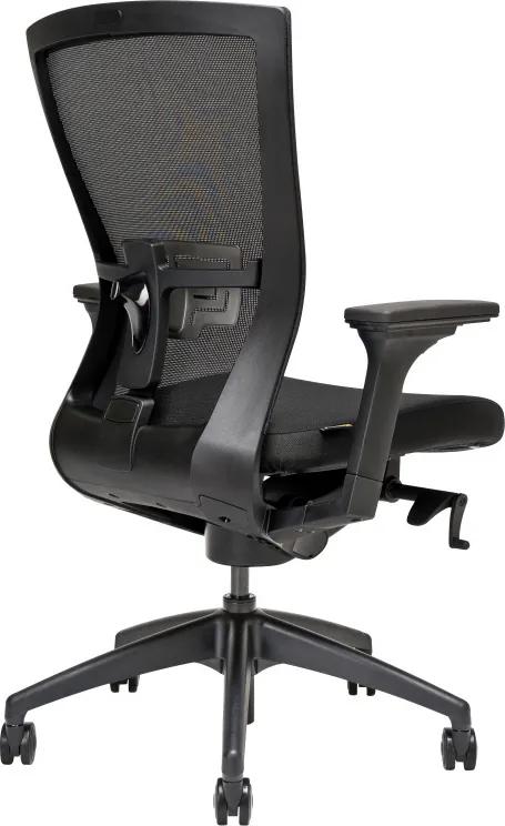 Kancelářská židle na kolečkách Office More MERENS BP – s područkami a bez opěrky hlavy Modrá BI 204