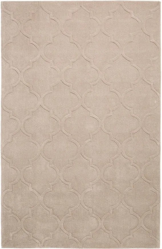 Béžový ručně tuftovaný koberec Think Rugs Hong Kong Puro Beige, 150 x 230 cm