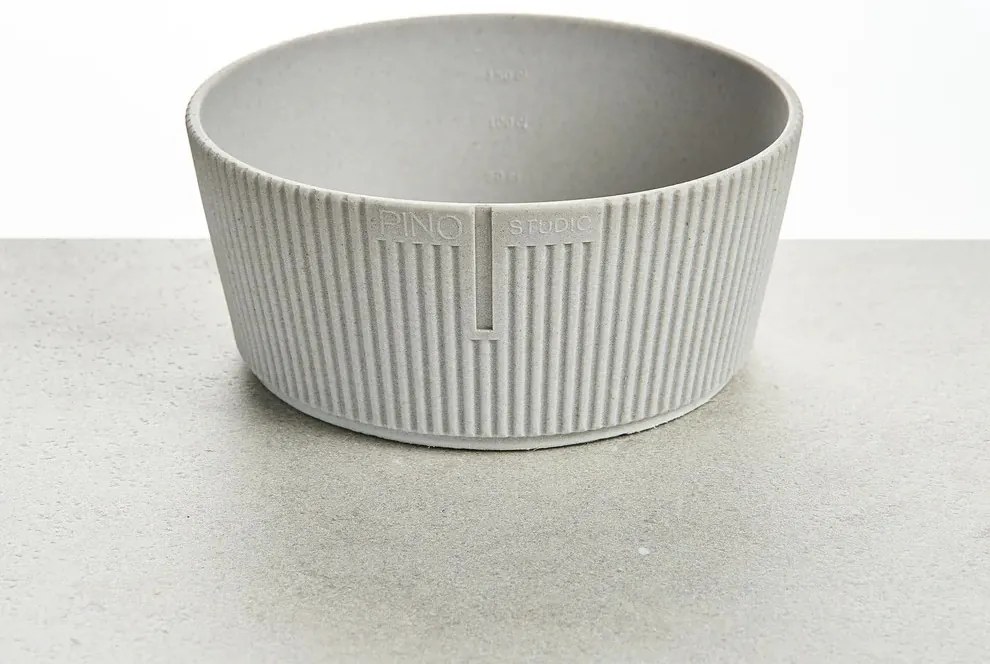 PINO PETS Miska pro psy PINO | jednobarevné provedení Seal Grey | objem 50 / 200 cl | různé velikosti Velikost: S