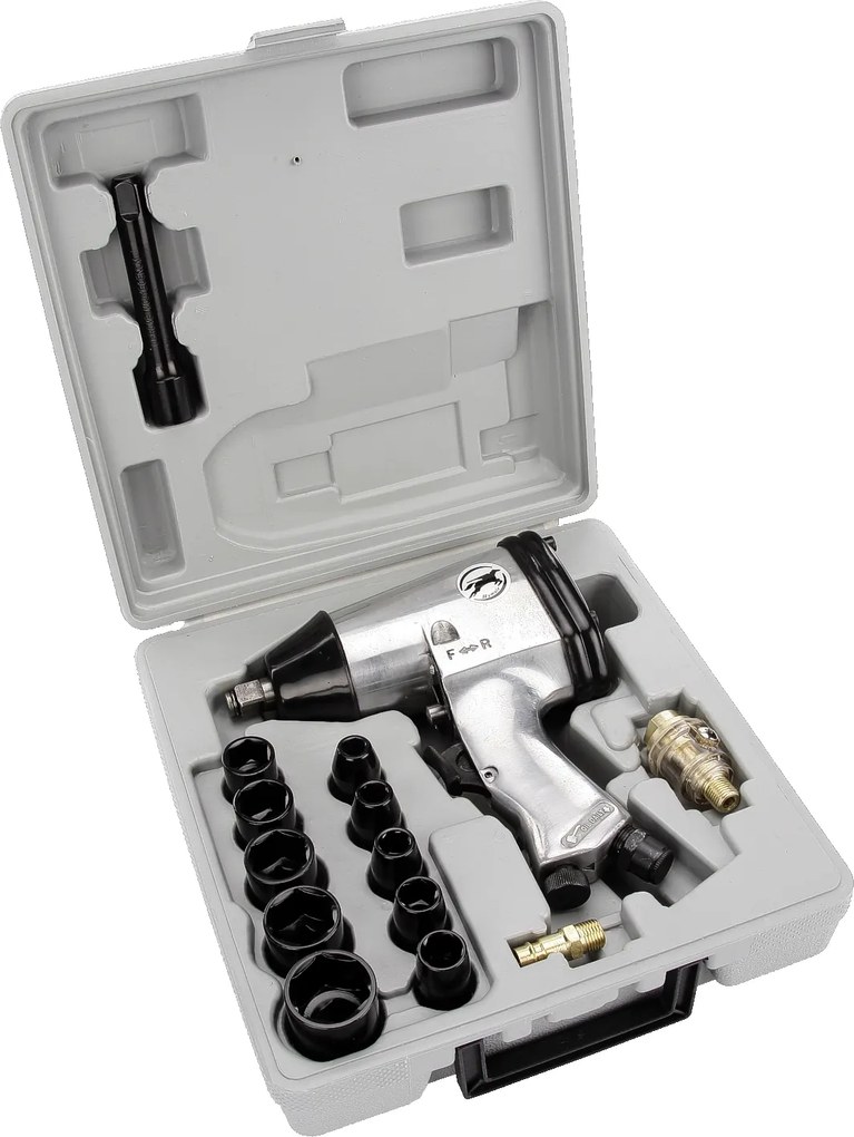 Hymair Rázový utahovák 1/2" – 310 Nm, sada s nástavci AT-5004
