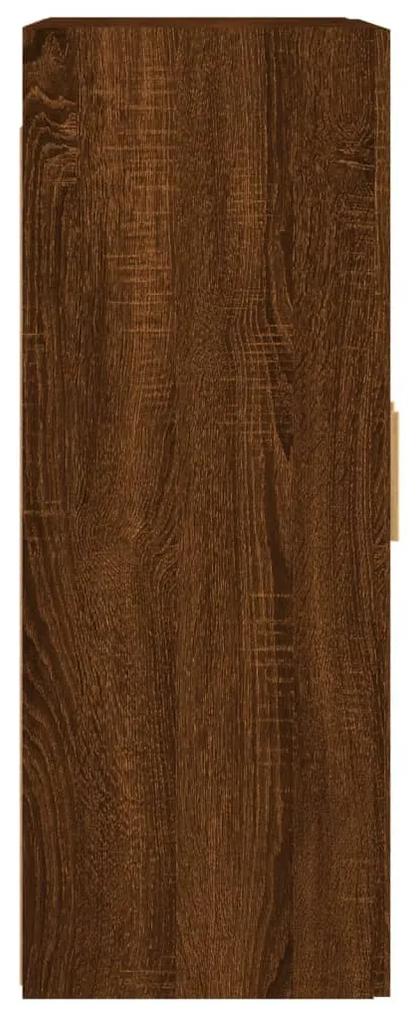 Nástěnné skříňky 2 ks hnědý dub kompozitní dřevo,  3197880