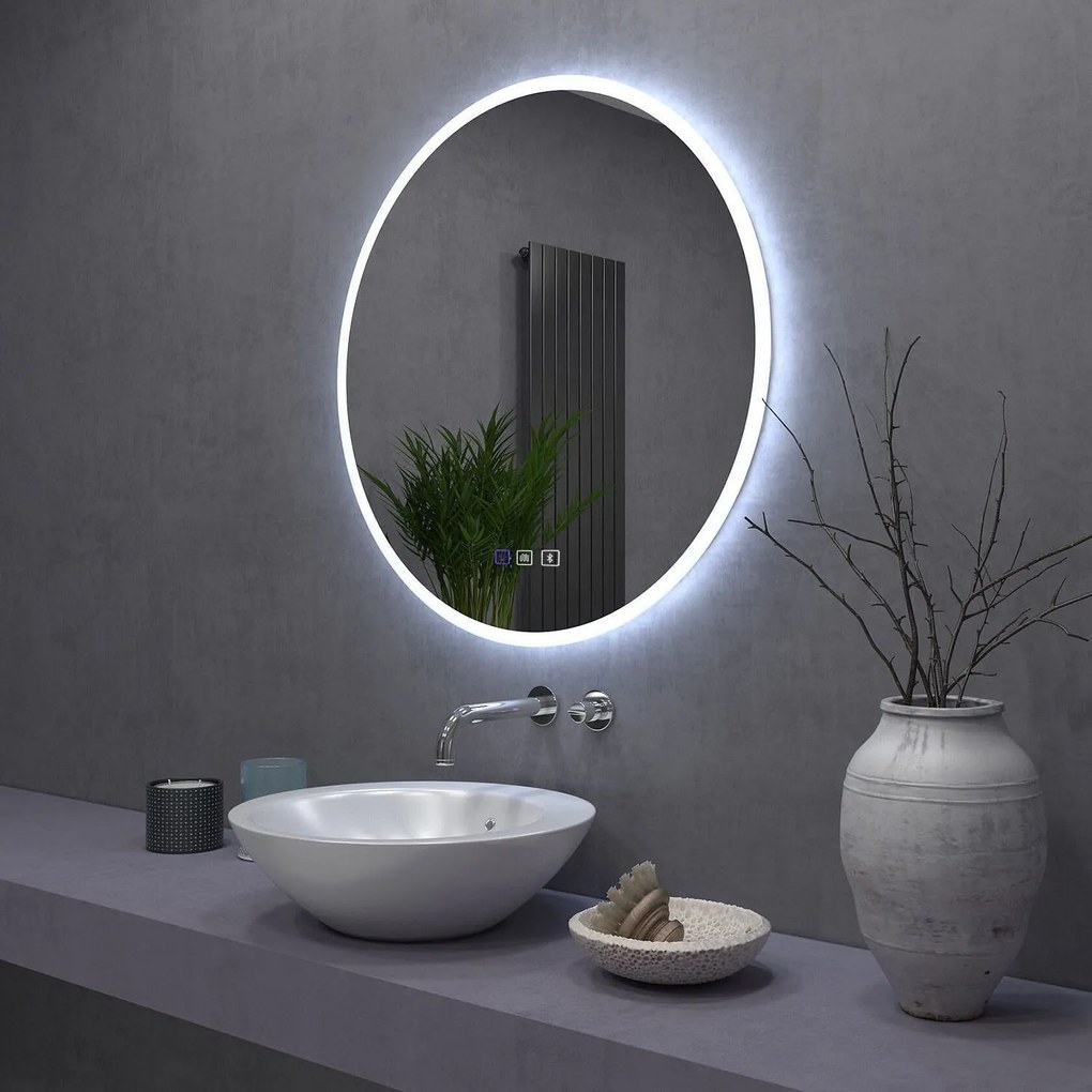 Rea Rea, Zrcadlo LED BLUETOOTH FFJ 80cm, HOM-06500