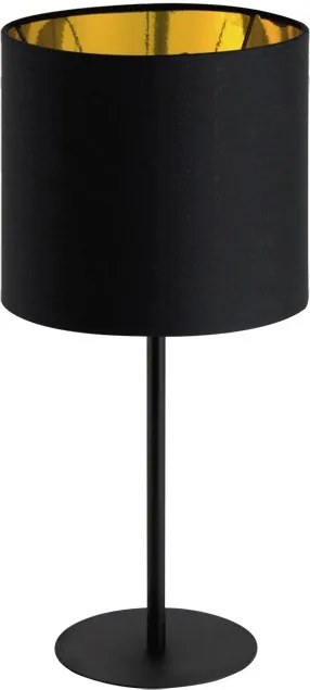 Palnas 63002507 ZITA 200 stolní lampička 1xE27 23W černá-zlatá Lampy a lampičky na noční stolek