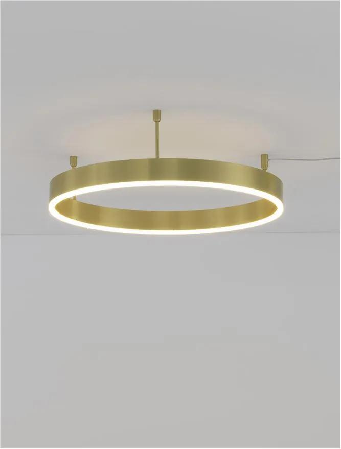 Nova Luce Stropní LED svítidlo MOTIF, ø 60cm, 40W 3000K stmívatelné Barva: Mosaz