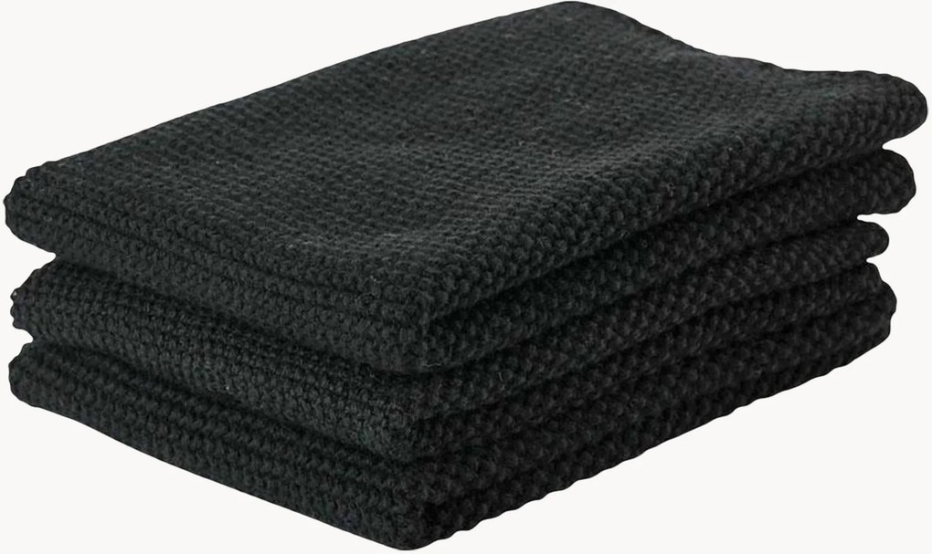 Sada kuchyňských utěrek Nordic Black, 3 díly