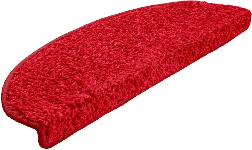Schodové rohože 10 ks 65 x 21 x 4 cm červené, půlkulaté, velké 149813