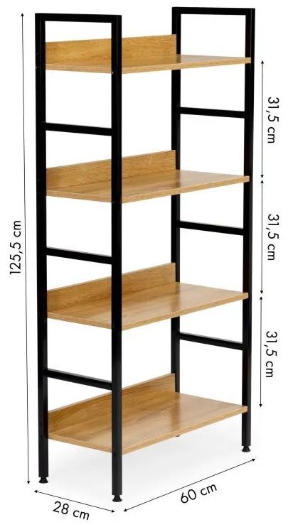 modernHOME Dřevěná LOFT knihovna CWJ6028126CL