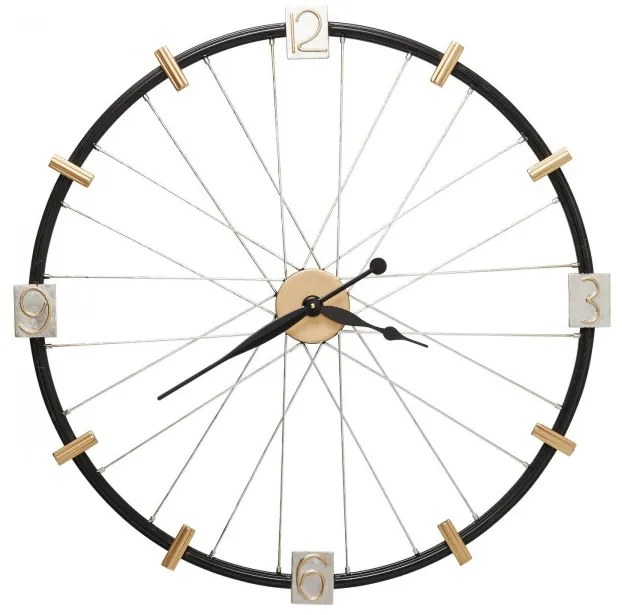 KARE DESIGN Nástěnné hodiny Spoke Wheel 80 cm