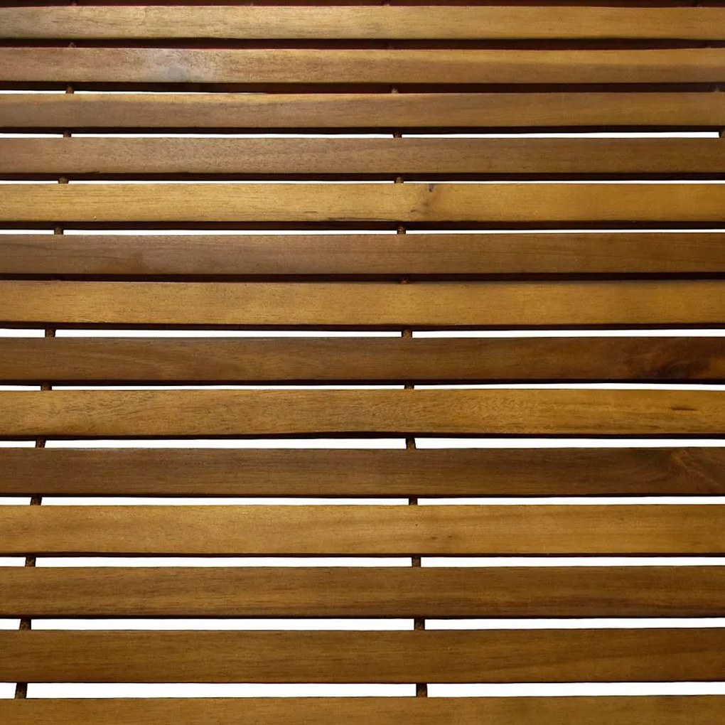 Koupelnová předložka 3 ks 80 x 50 cm akáciové dřevo 271769